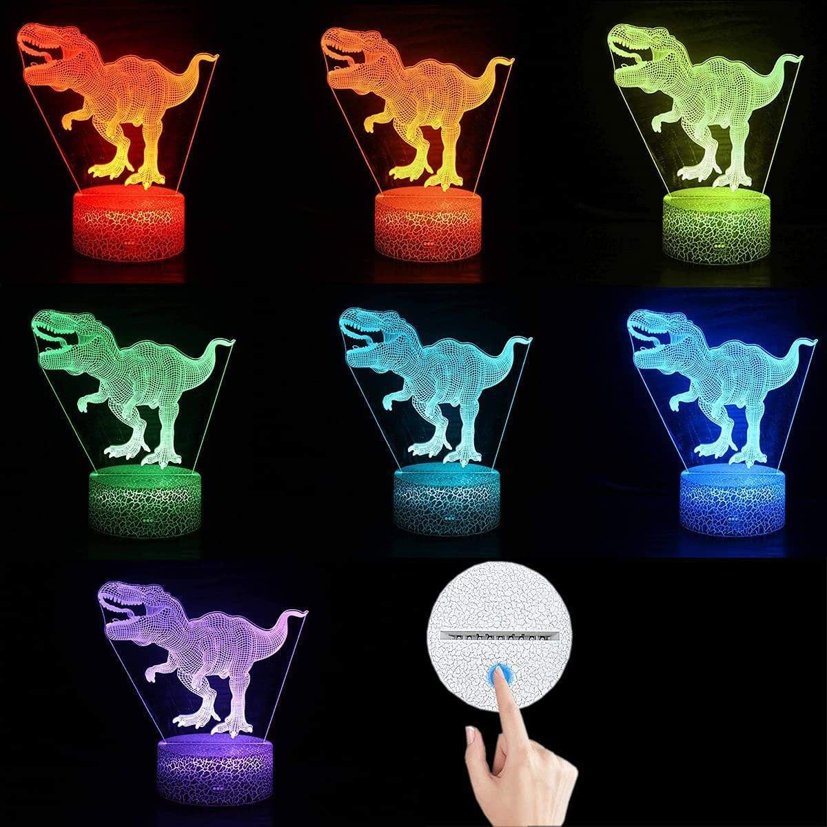 3D LED Tyrannosaurus Rex Lamp Night Light [FREE Shipping] – Gadget Gerbil