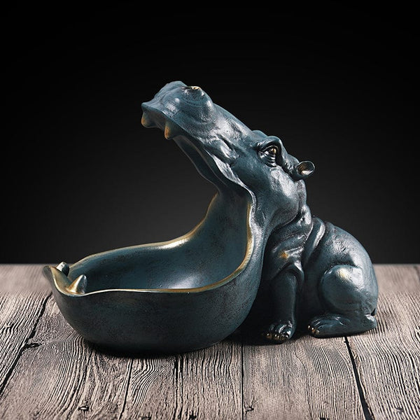 Hippo Open Mouth Resin Statue [FREE Shipping] – Gadget Gerbil